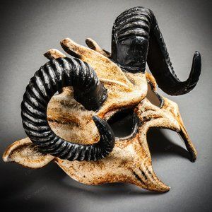ILOVEMASKS | Accessories | Stone White Demon Devil Satan Halloween ...